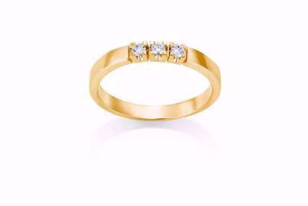 ALLIANSERING GULT GULL MED 3 DIAMANTER À 0.10CT WSI (A01-3-10G ...